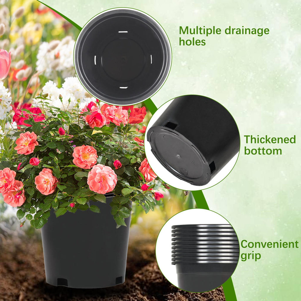 Injection-Molded Nursery Pots – Durable &Weatherproof 🪴⚫ – Zestify